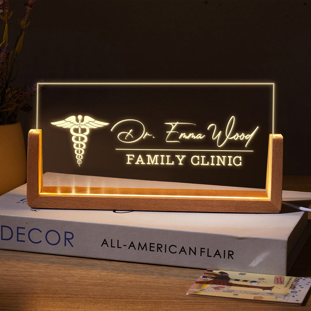 Doctor Desk Name Plate, Personalized Gift for Doctor, Medical Gifts ...