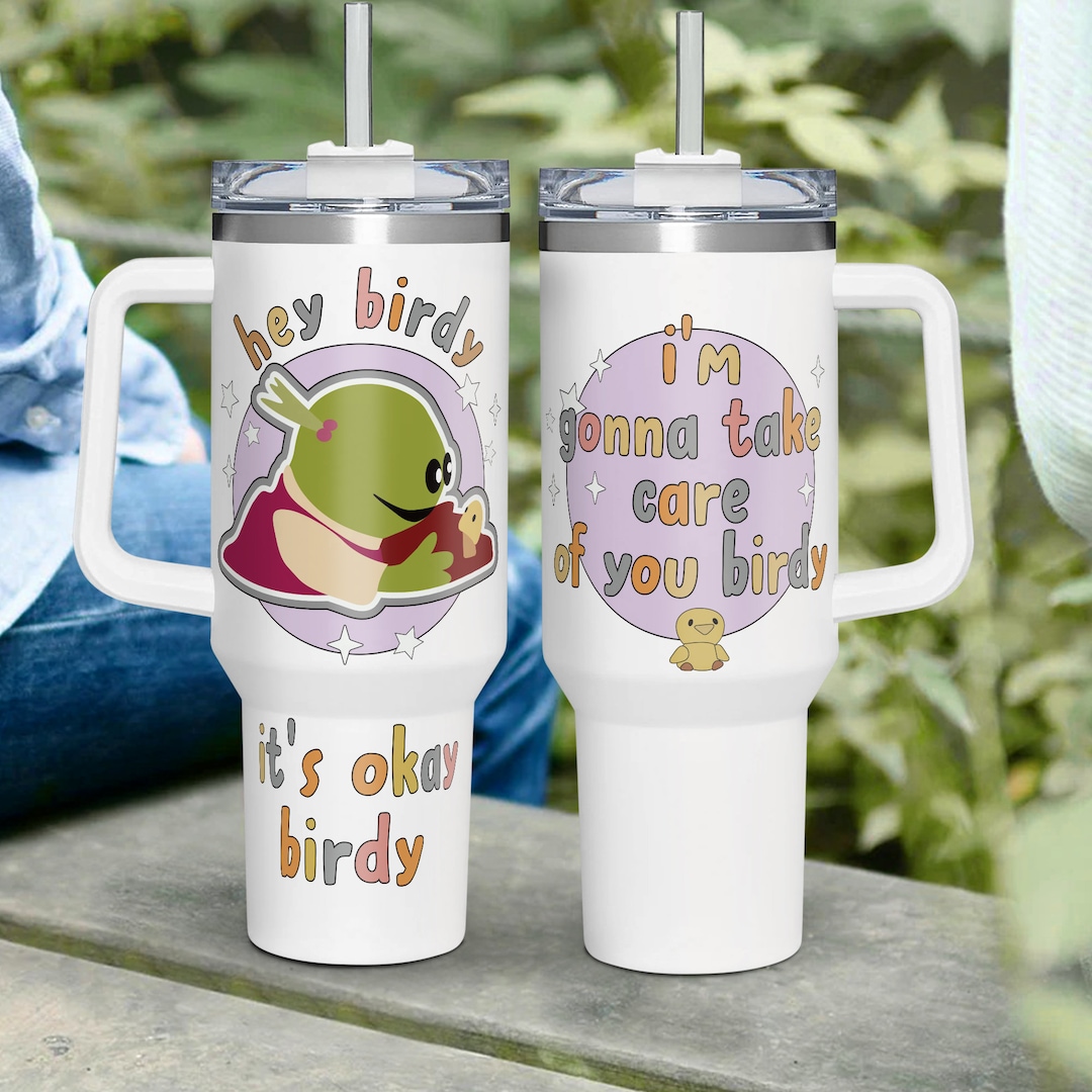 Nanalan It's Okay Birdy 40oz Tumbler, Nanalan Hey Birdy Cup, Mona 40oz ...