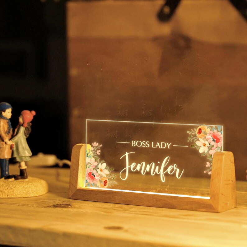 Boss Lady Desk Name Plate, Boss Lady Gift, Boss Gift for Women ...