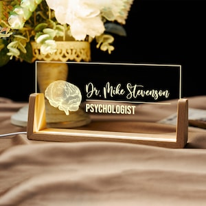 Psychologist Desk Name Plate, Neurologist Desk Sign, Psychology Student ...