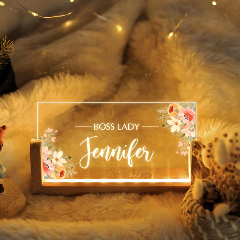 Boss Lady Desk Name Plate, Boss Lady Gift, Boss Gift for Women ...