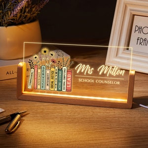 School Counselor Desk Name Plate, Counselor Desk Sign, Mental Health ...