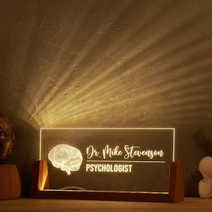 Psychologist Desk Name Plate, Neurologist Desk Sign, Psychology Student ...