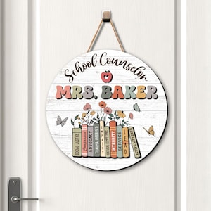 Personalized School Counselor 3D Sign, Custom School Psychologist Gift ...