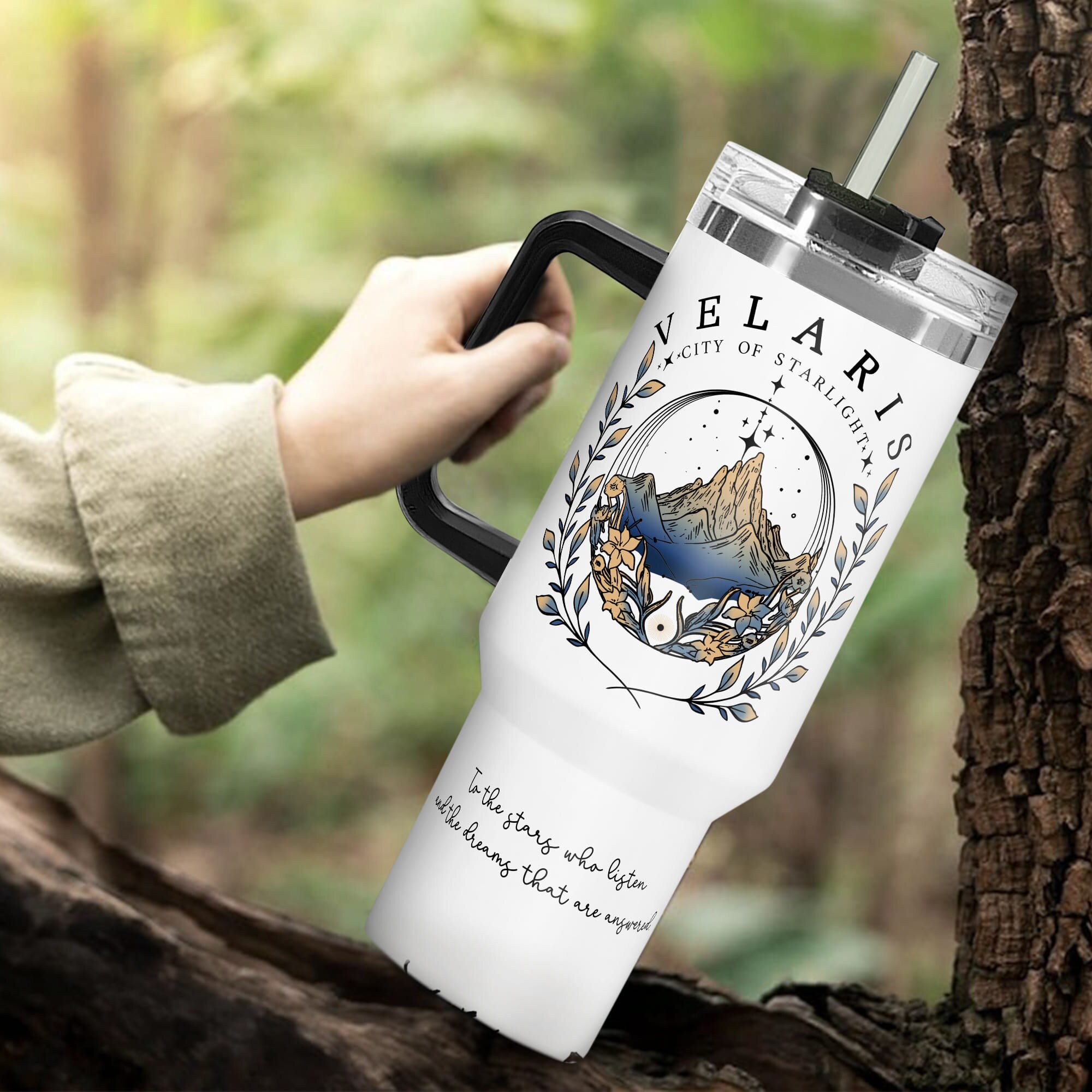Velaris ACOTAR 40oz Tumbler, Velaris City of Starlight, the Night Court ...