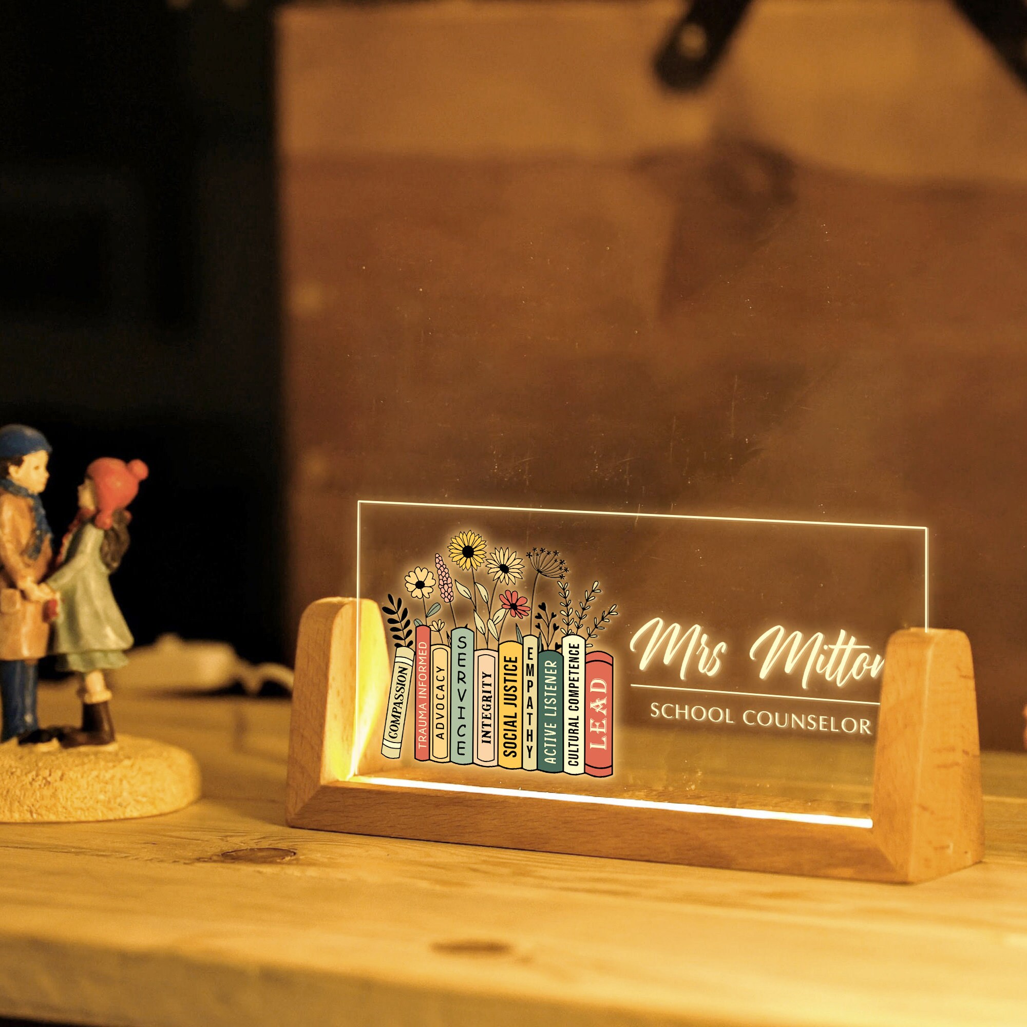 School Counselor Desk Name Plate, Counselor Desk Sign, Mental Health ...