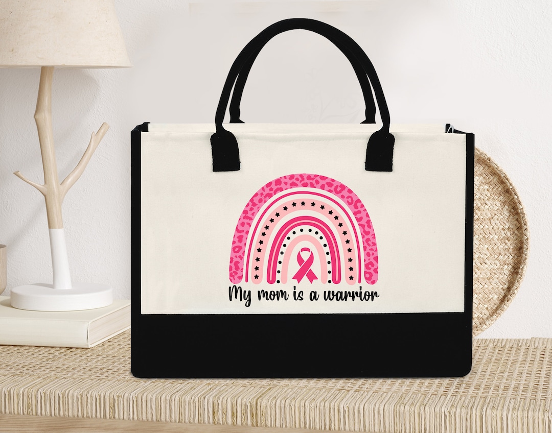 Hope Breast Cancer Tote Bag, Breast Cancer Awareness Bag, Fight Cancer ...