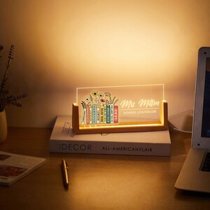 School Counselor Desk Name Plate, Counselor Desk Sign, Mental Health ...