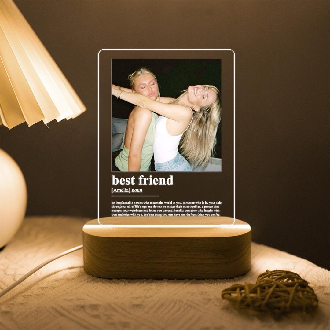 Custom BEST FRIEND Night Light, Birthday Gift for Best Friend, Best ...