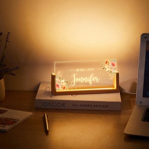Boss Lady Desk Name Plate, Boss Lady Gift, Boss Gift for Women ...