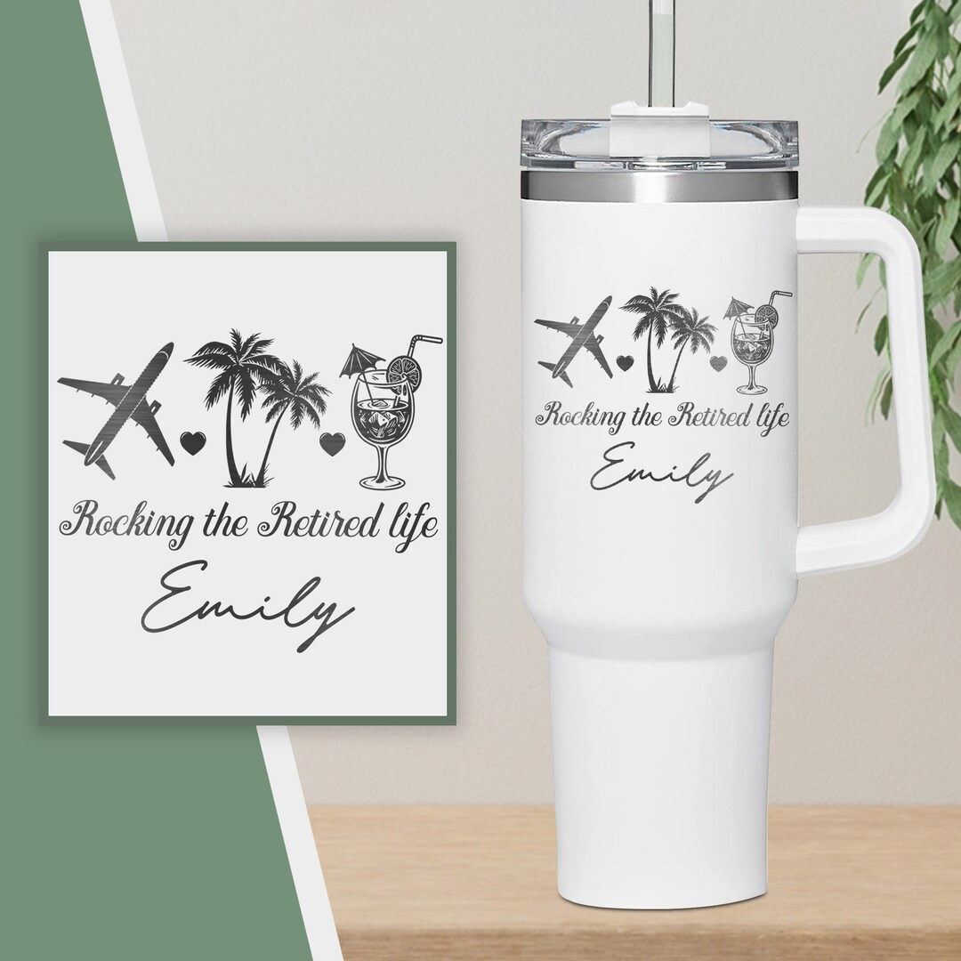 Retirement Tumbler 40oz, Rocking the Retired Life Tumbler, Retirement ...