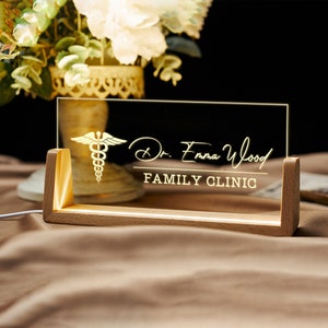 Doctor Desk Name Plate, Personalized Gift for Doctor, Medical Gifts ...