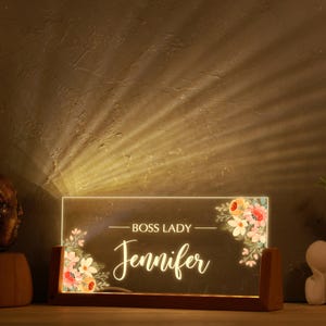 Boss Lady Desk Name Plate, Boss Lady Gift, Boss Gift for Women ...