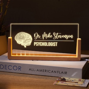 Psychologist Desk Name Plate, Neurologist Desk Sign, Psychology Student ...