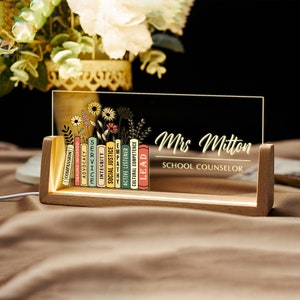 School Counselor Desk Name Plate, Counselor Desk Sign, Mental Health ...