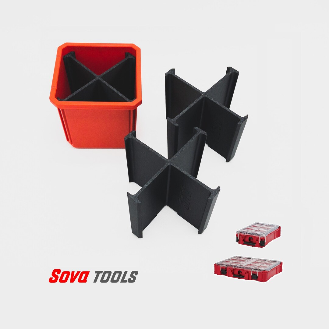 4-slot Divider for Milwaukee PACKOUT Organizer Bins (2 Pack) - Etsy