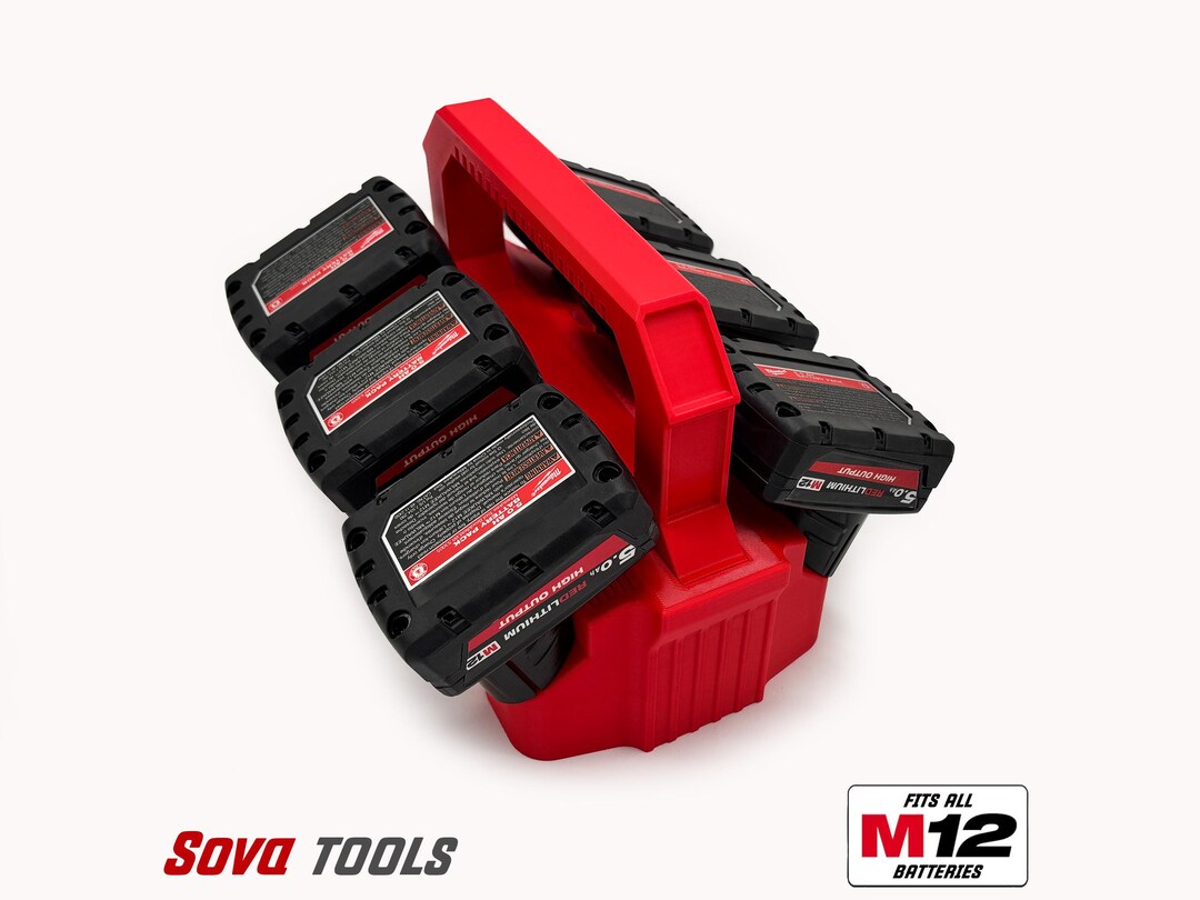 Battery Carrier for Milwaukee M12 "xc" and "cp" Batteries - Etsy
