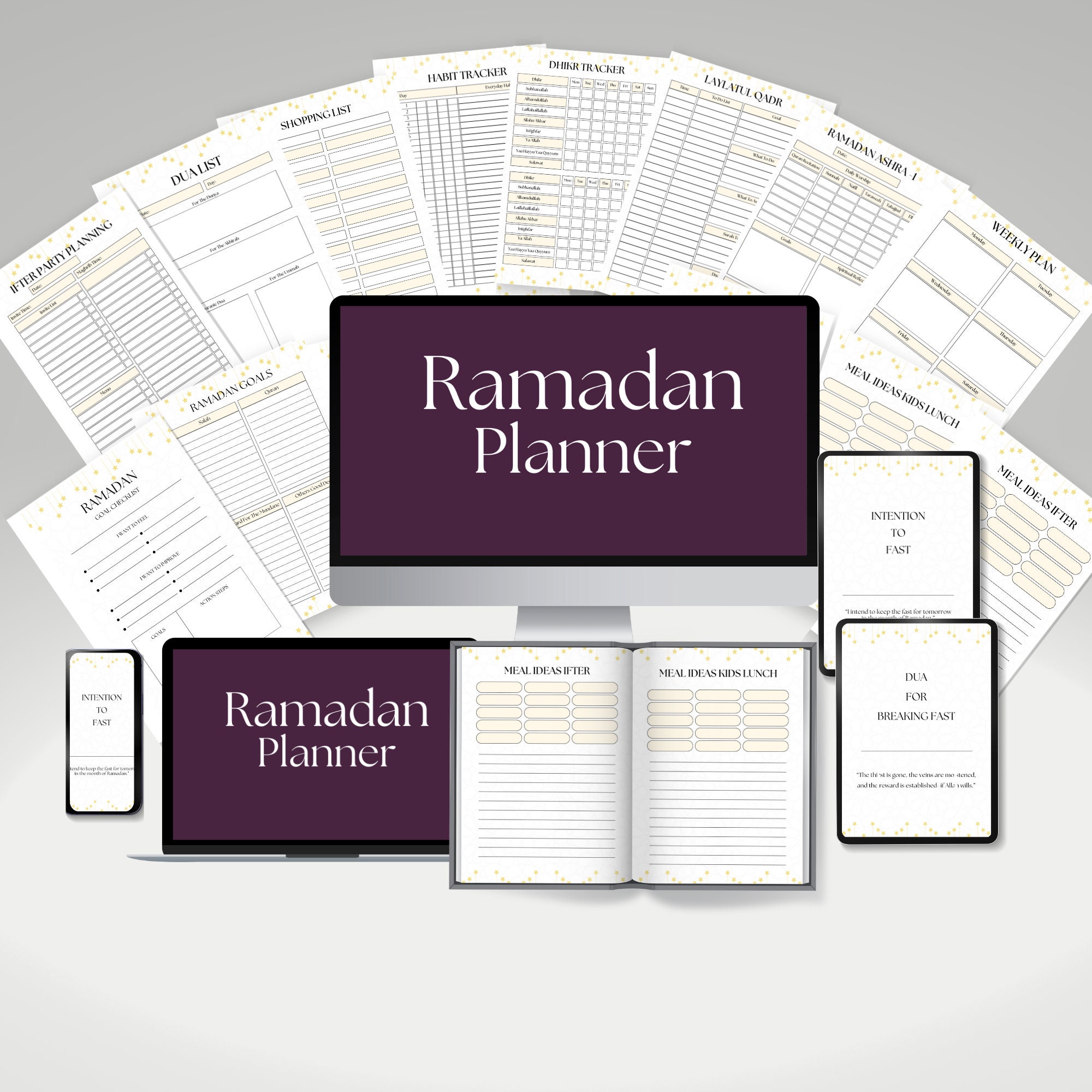 Ramadan Planner Printable Template 2024, Editable Digital Planner ...