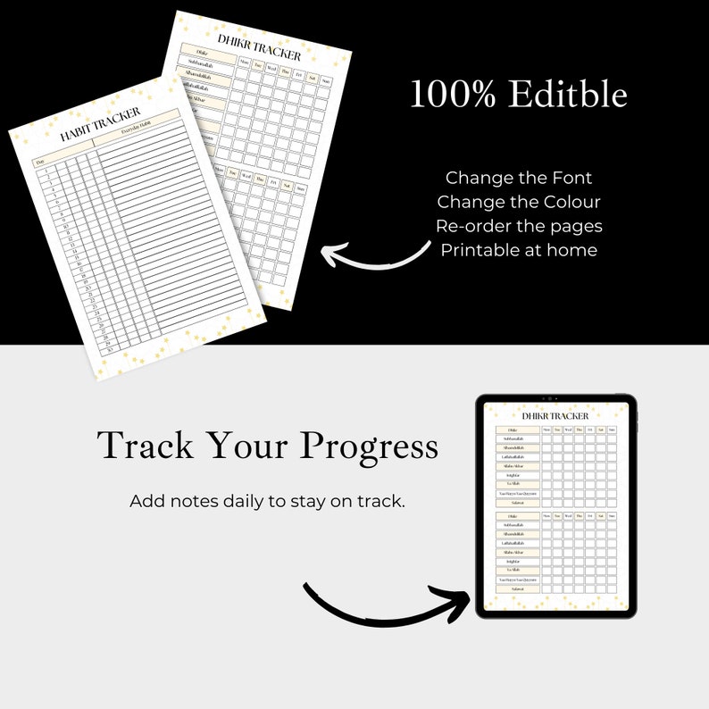 Ramadan Planner Printable Template 2024, Editable Digital Planner ...