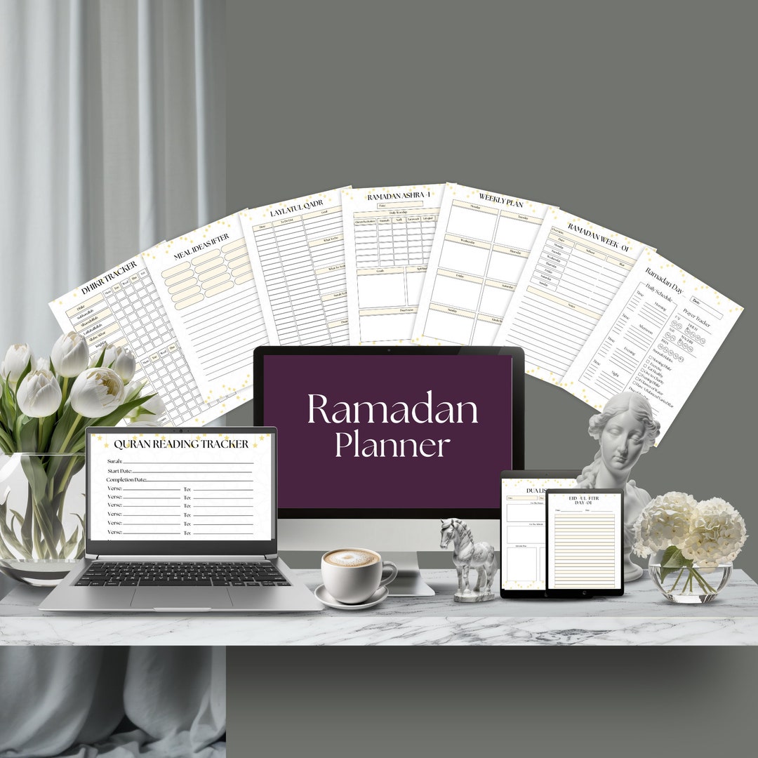 Ramadan Planner Printable Template 2024, Editable Digital Planner ...