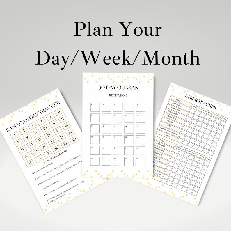 Ramadan Planner Printable Template 2024, Editable Digital Planner ...