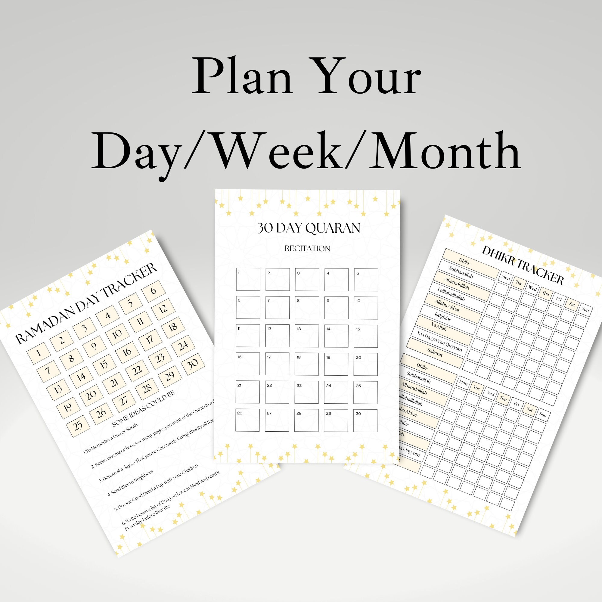 Ramadan Planner Printable Template 2024, Editable Digital Planner ...