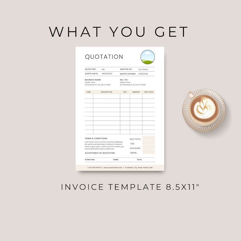 Quotation Form Template, EDITABLE Canva Quote Form, Small Business Documents, Job Estimate Form ...