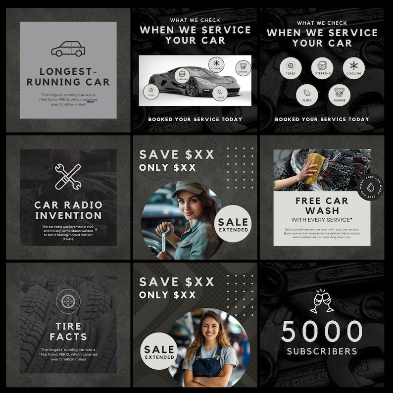 Instagram Post for Mechanics or Auto Repair Shops, Automotive Social ...