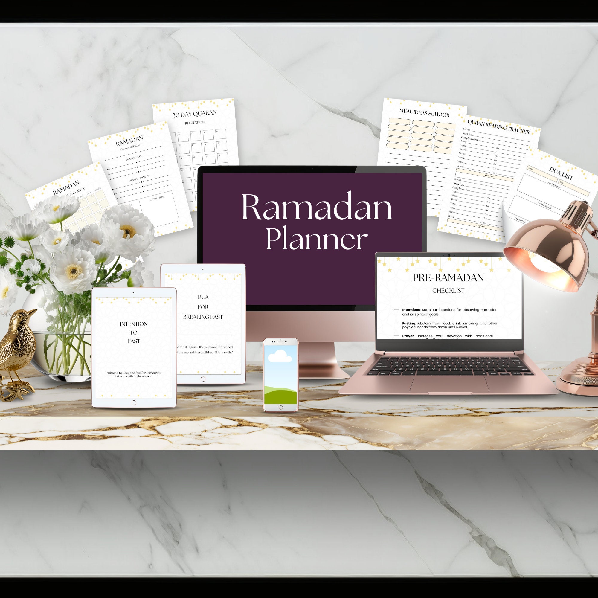 Ramadan Planner Printable Template 2024, Editable Digital Planner ...