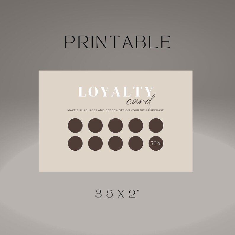 Beauty Salon Loyalty Card Template, Printable Beauty Rewards Card ...