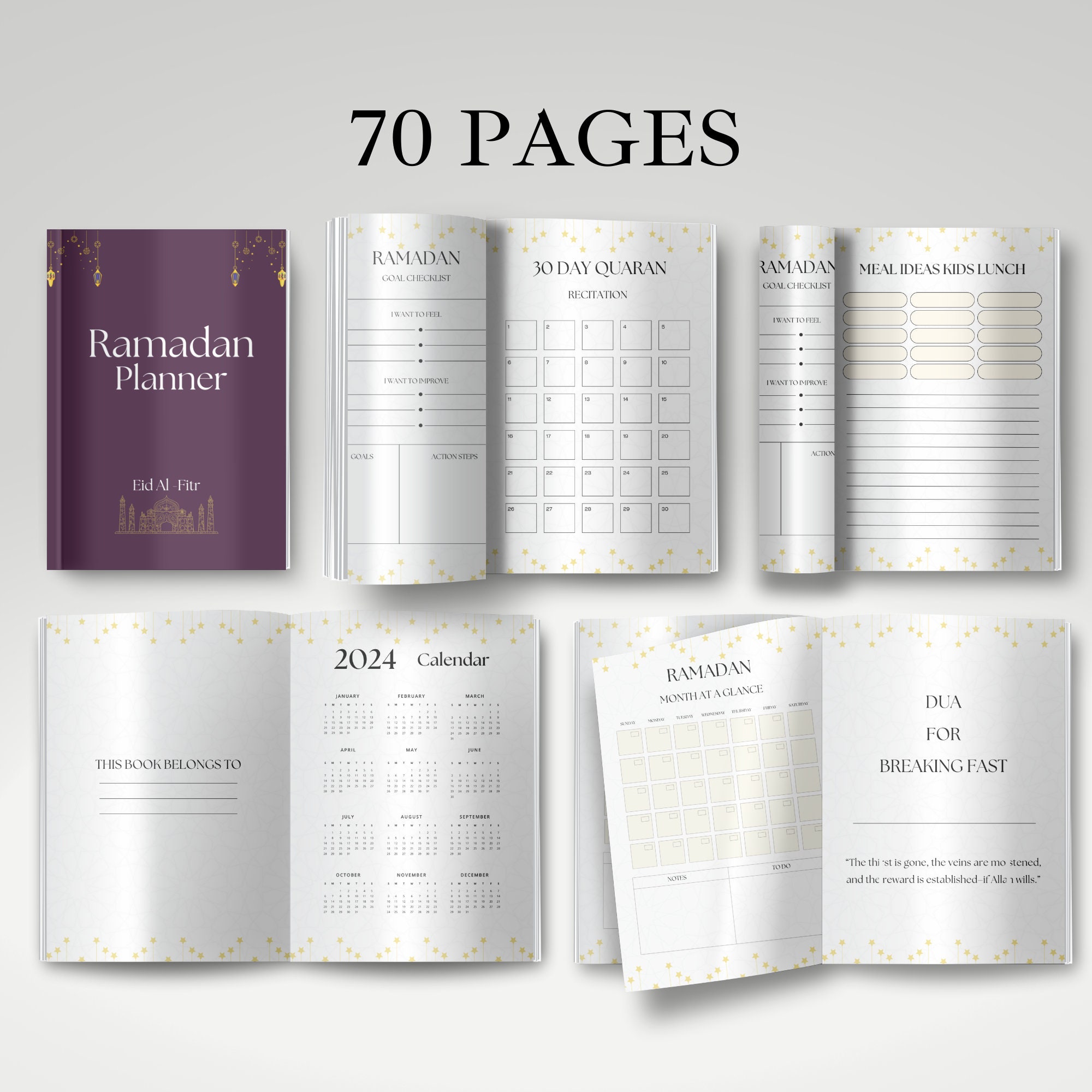 Ramadan Planner Printable Template 2024, Editable Digital Planner ...