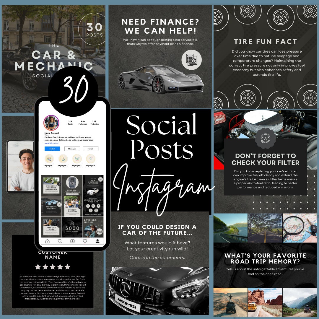 Instagram Post for Mechanics or Auto Repair Shops, Automotive Social ...