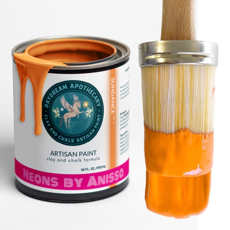 Bright Orange Paint, Neonpaint, Chalk and Clay Paint , Orange Paint ...