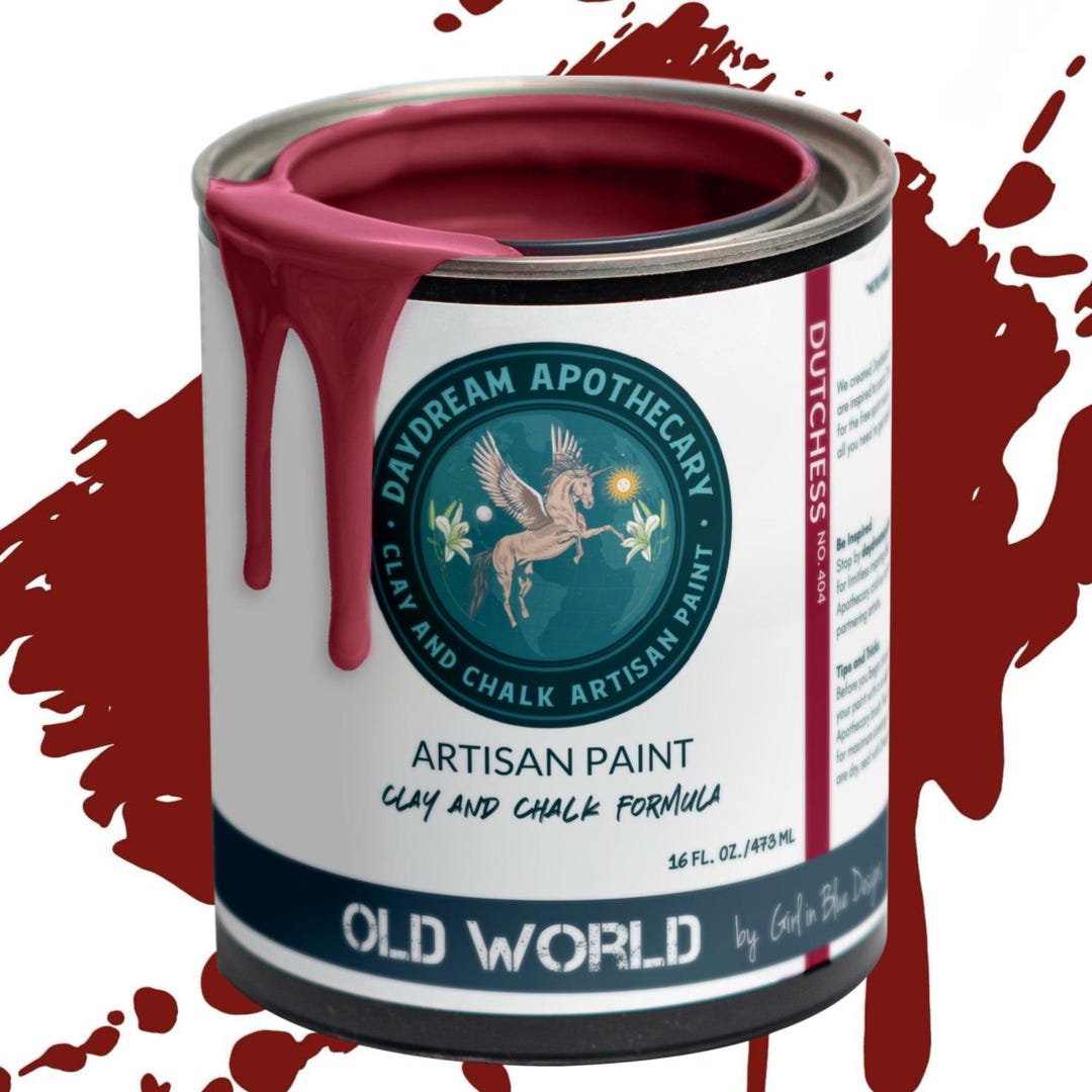 A Rich Burgundy Red Clay and Chalk Paint Dutchess - Etsy
