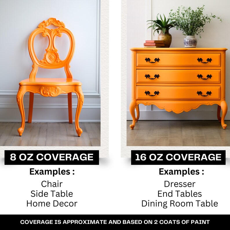 Bright Orange Paint, Neonpaint, Chalk and Clay Paint , Orange Paint ...