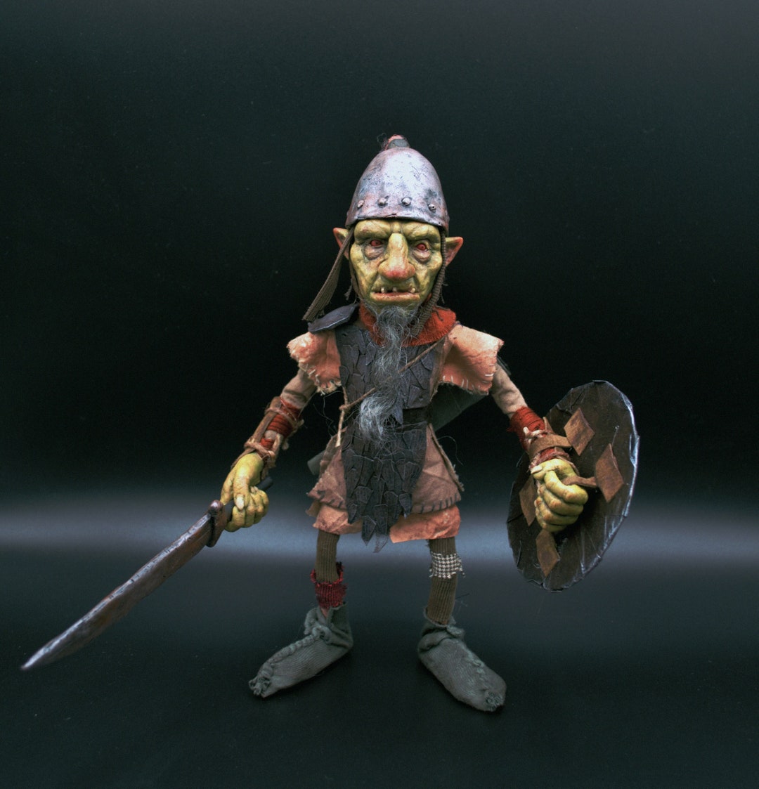 Goblin Commander Warrior Sculpture Artdoll Ooak Fantasy - Etsy