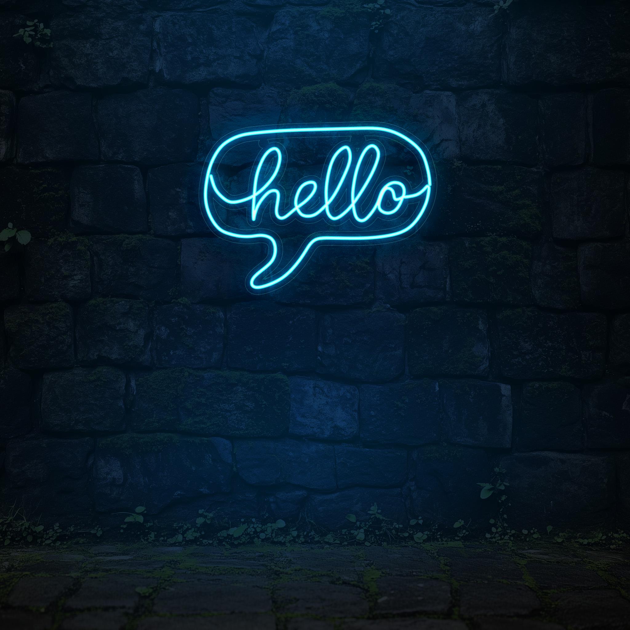 Hello Neon Sign: Neon Led Sign - Custom LED Decor - Custom Neon Sign ...