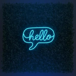 Hello Neon Sign: Neon Led Sign Custom LED Decor Custom Neon Sign Gift ...