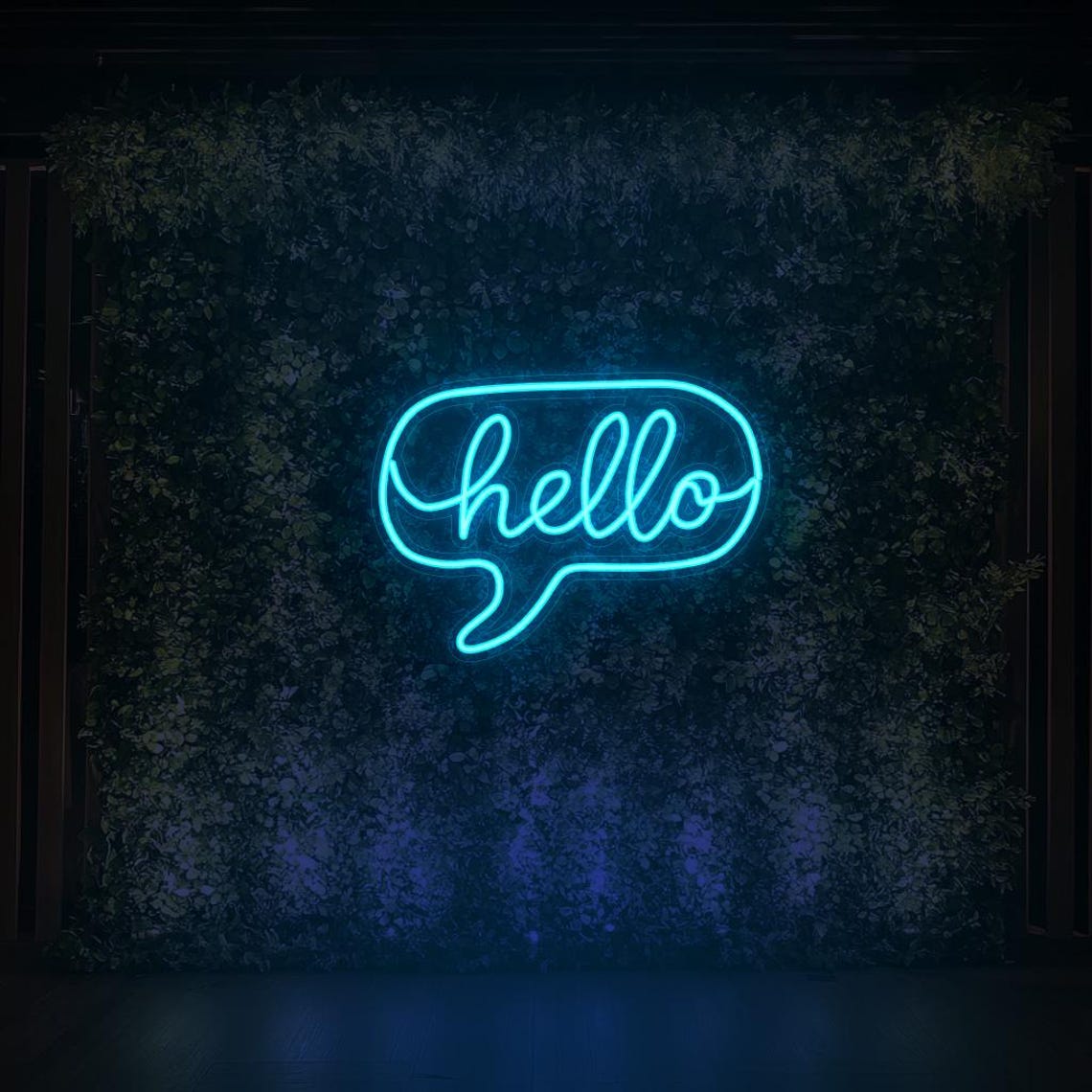 Hello Neon Sign: Neon Led Sign - Custom LED Decor - Custom Neon Sign ...