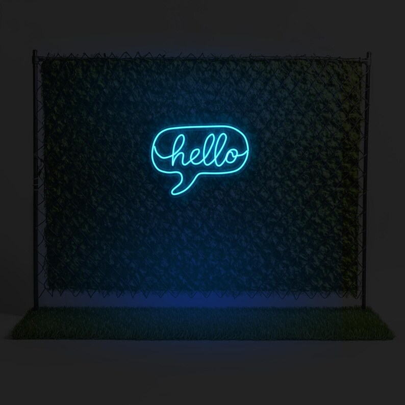 Hello Neon Sign: Neon Led Sign - Custom LED Decor - Custom Neon Sign ...