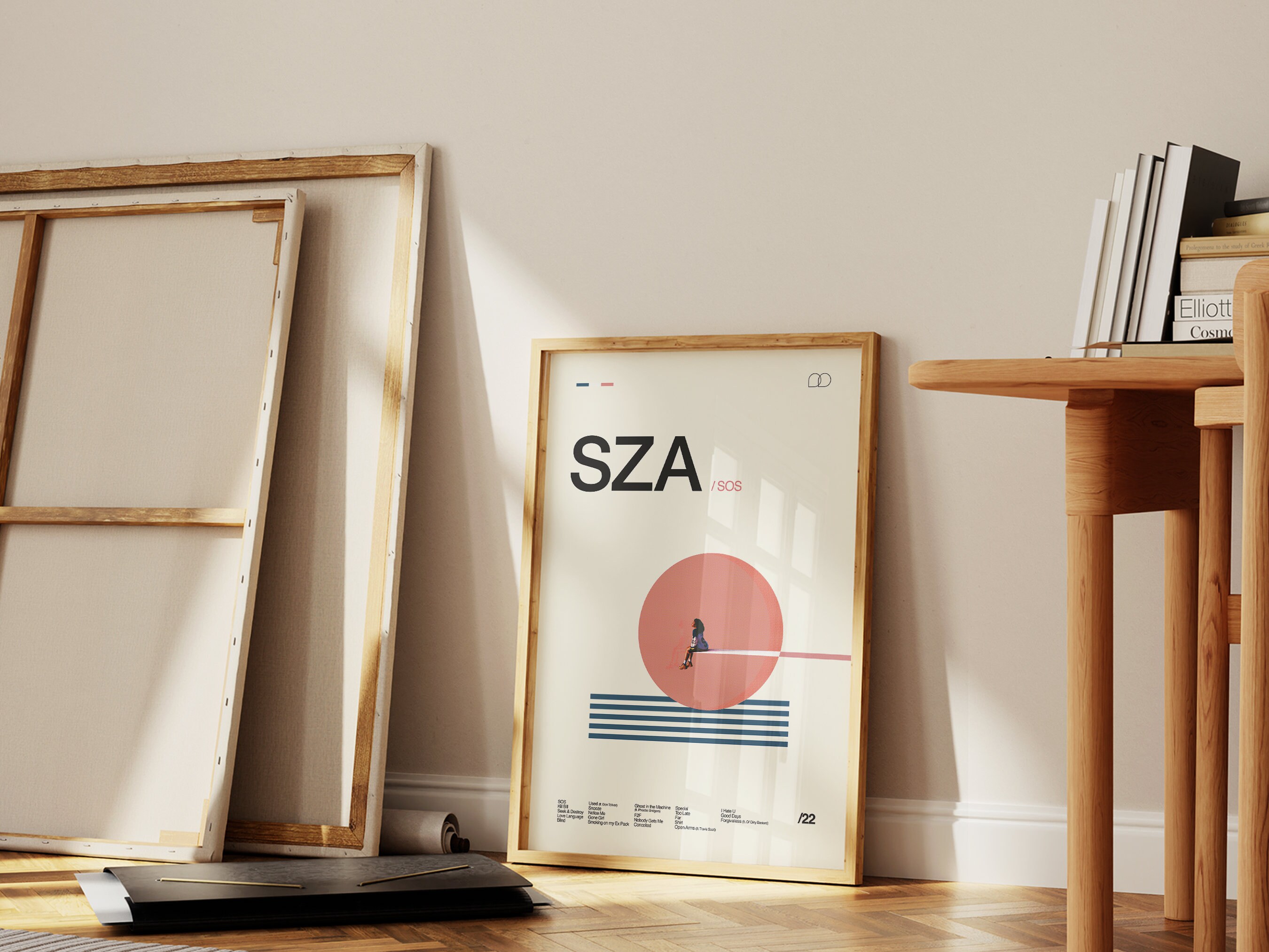 SZA 'SOS' Inspired Art Print, SZA Poster, Mid-Century Modern Art No ...
