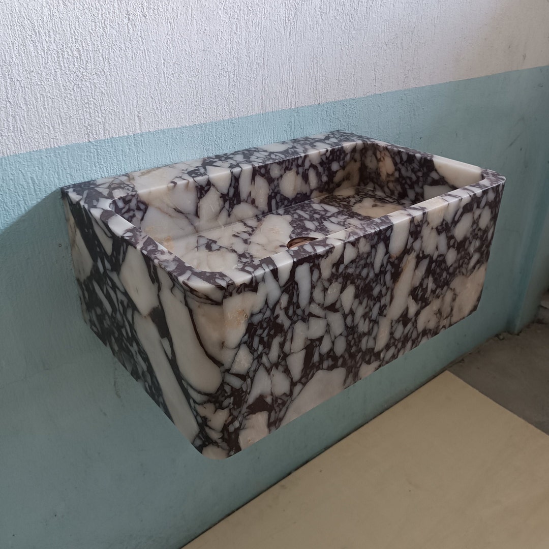 Marble Sink Wall Mount, Floating Marble Sink, Custom Marble Sink ...