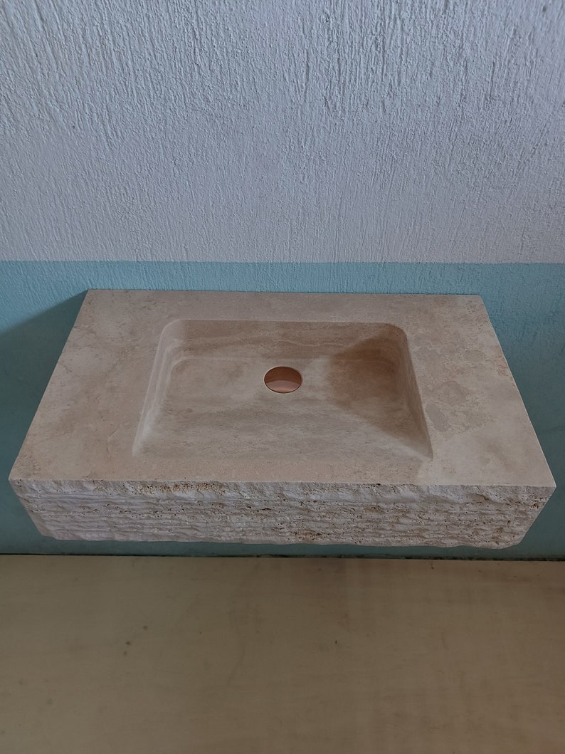 Travertine Sink, Travertine Scallop Sink, Travertine Chisel Sink ...