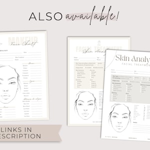 Makeup Face Chart Canva, Makeup Artist Consultation Form Template ...