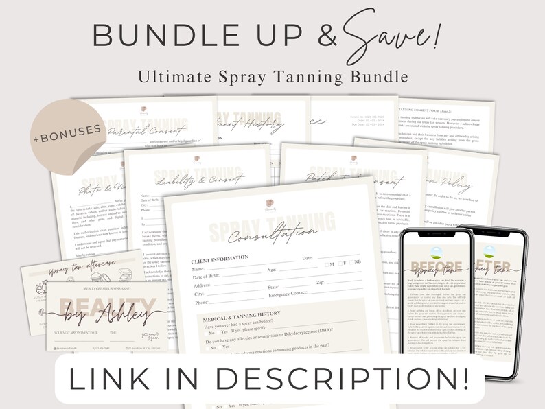 Editable Spray Tan Consent Form Printable, Spray Tan Artist Liability ...