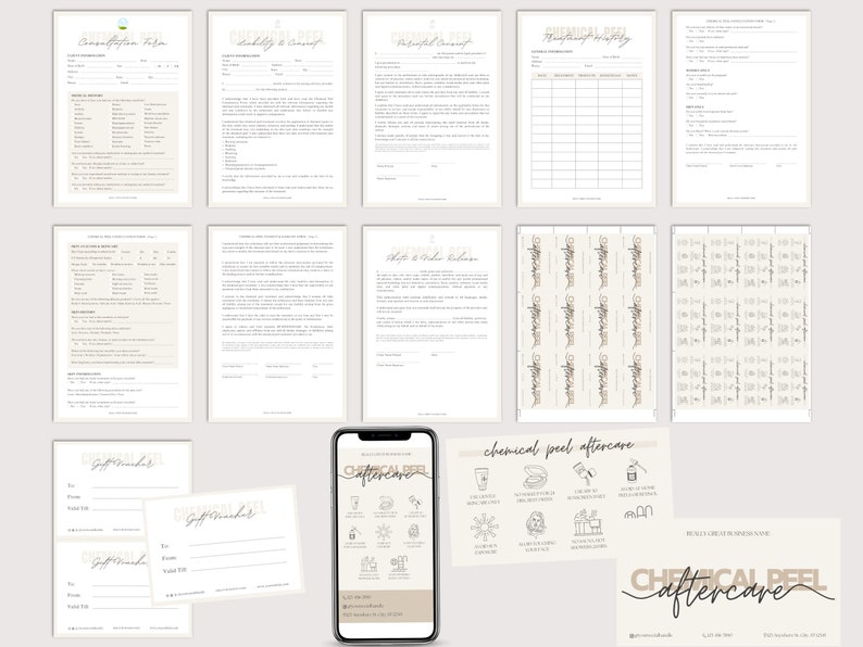 Editable Esthetician Forms Bundle, Beauty Salon Business Forms ... Editable Esthetician Forms Bundle, Beauty Salon Business Forms ...