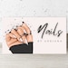 Editable Nail Tech Business Card Template, Nails Calling Card With QR ...