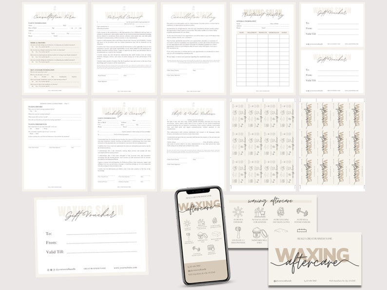 Editable Esthetician Forms Bundle, Beauty Salon Business Forms ... Editable Esthetician Forms Bundle, Beauty Salon Business Forms ...
