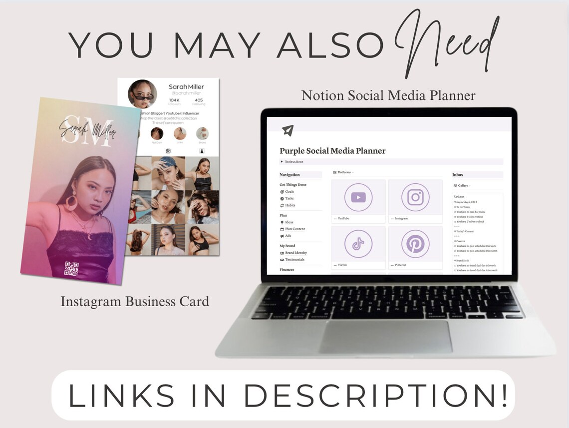 Influencer Business Card Canva, Content Creator Visit Card Template ...