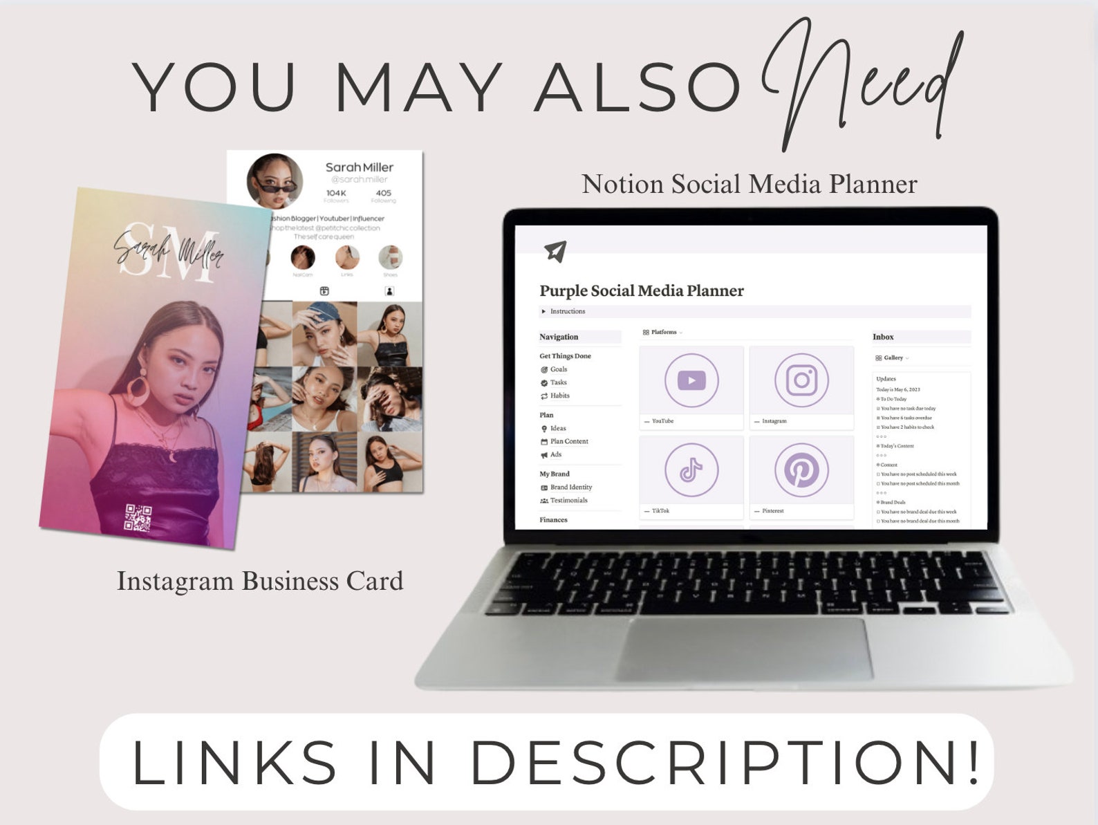 Influencer Business Card Canva, Content Creator Visit Card Template ...